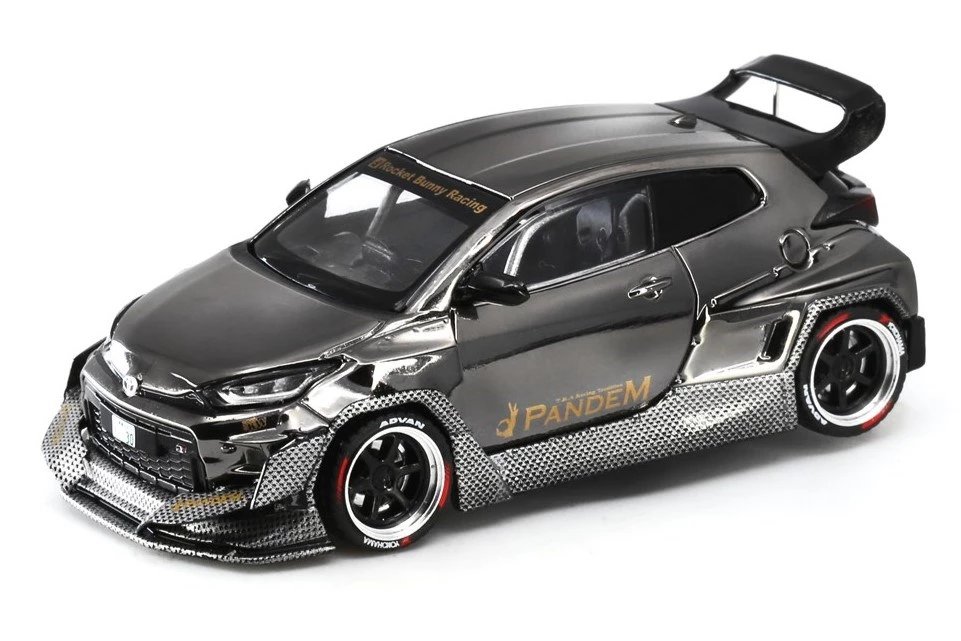 Poprace 1/64 Padem GR Yaris Dark Chrome - Toyeast Limitied - Tiny 微影