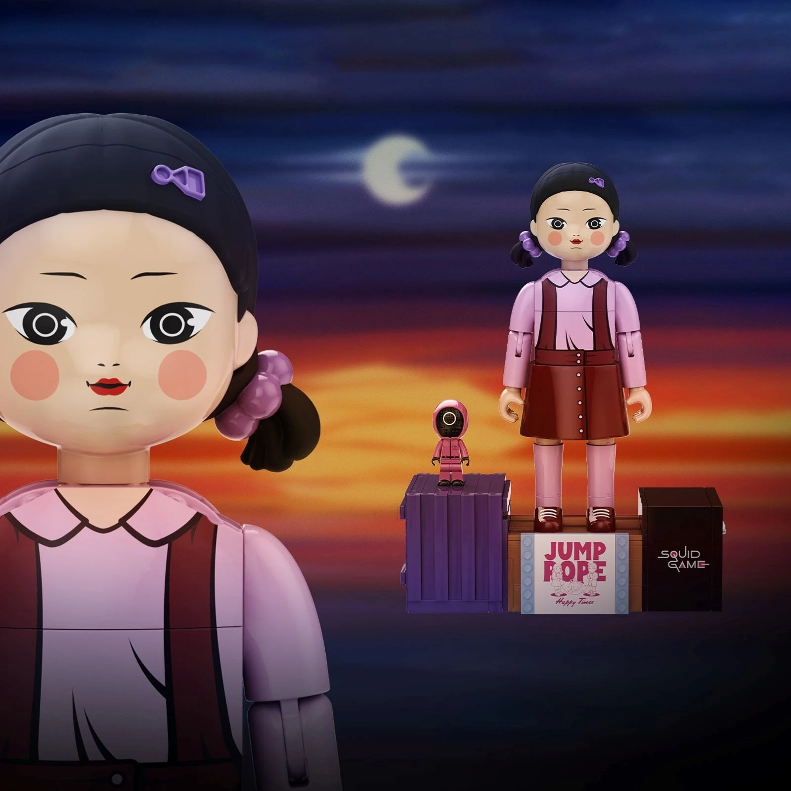 Tiny - Hong Kong Bus Model Shop - KALOS x Squid Game 3 Jumbo Young Hee Music Box - Tiny 微影 Toy ...