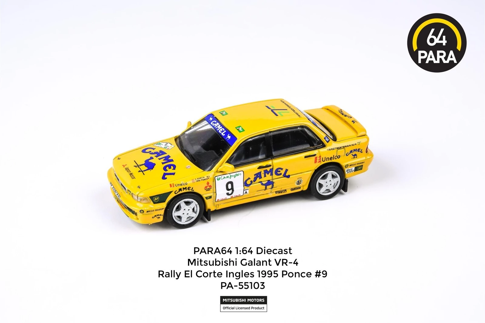 PARA64 1/64 Mitsubishi Galant VR-4 Rally El Corte Ingles 1995 Ponce #9 - Tiny 微影