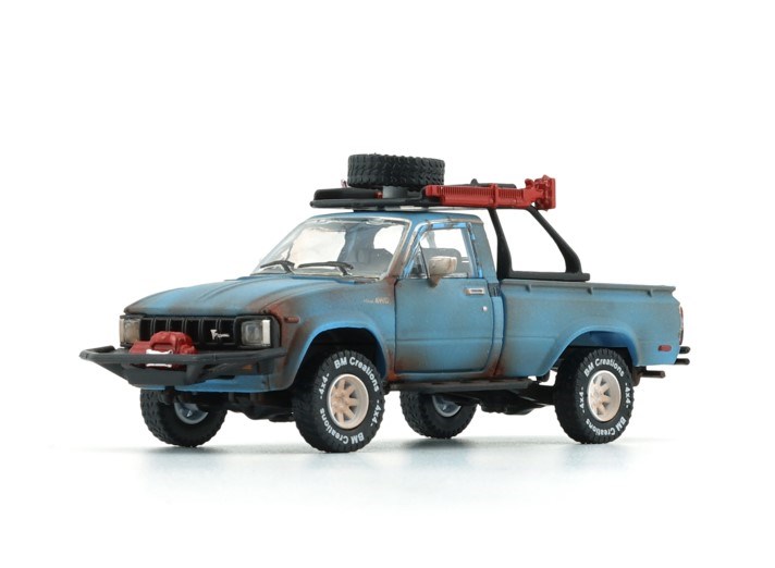 BMC 1/64 Toyota 1980 Hilux N60, N70 -Matte Rusting Blue w/Accessory ...