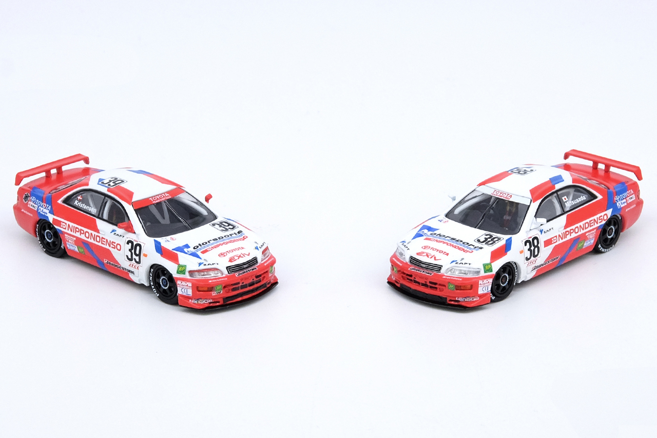 INNO 1/64 TOYOTA CORONA EXIV #38 & #39 "TOYOTA TEAM CERUMO" JTCC 1995 Box Set Collection - Tiny 微影