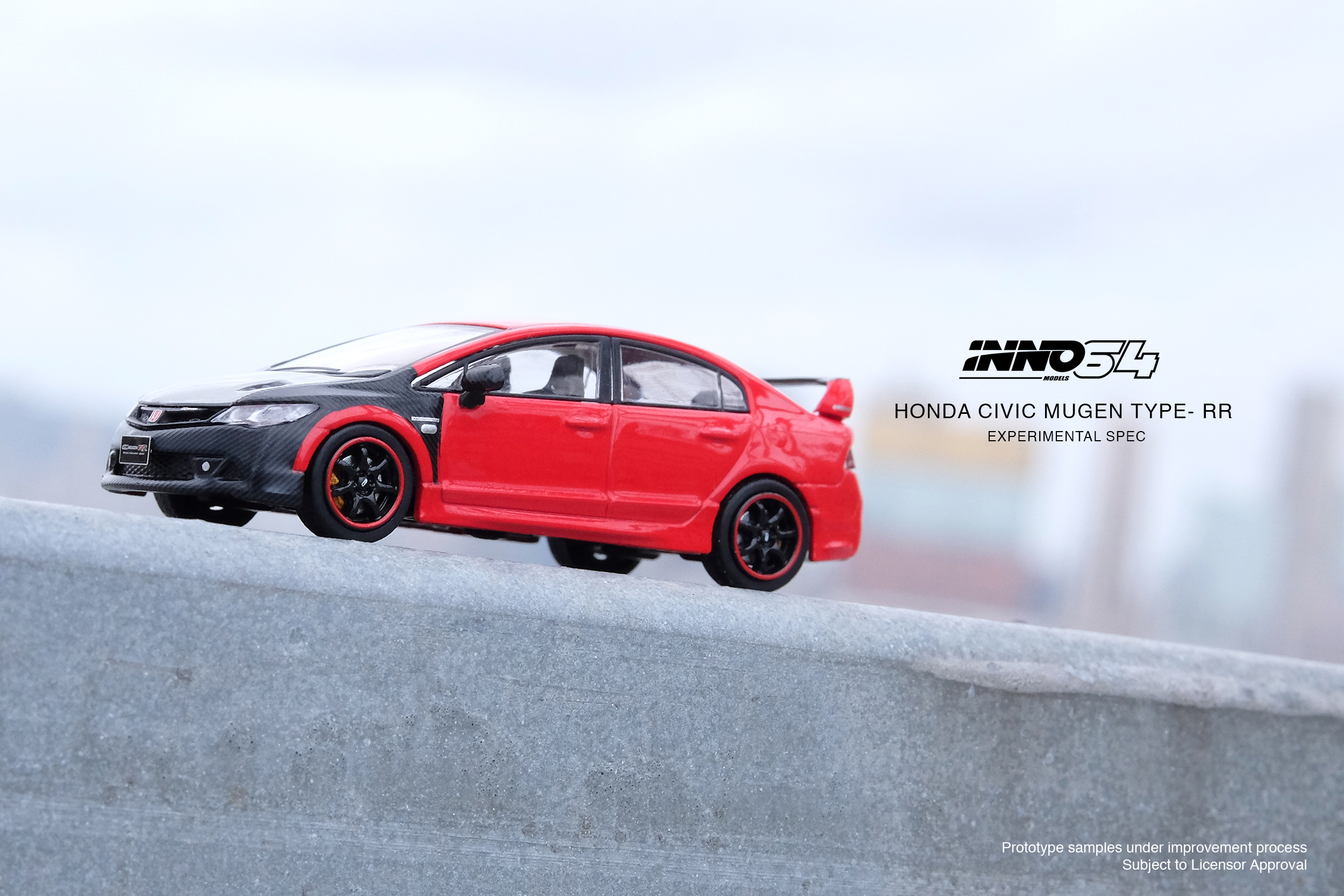 INNO64 1/64 Die-Cast HONDA CIVIC Type-RR FD2 MUGEN RR Experimental Spec 2008 - Tiny 微影