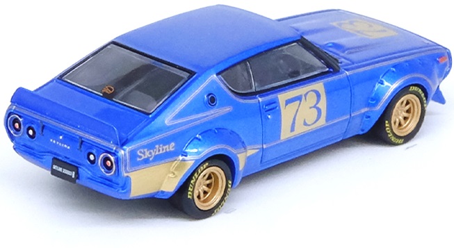 INNO 1/64 Die-cast NISSAN SKYLINE 2000 GT-R (KPGC110) Racing Concept Blue - Tiny
