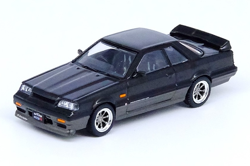 INNO64 1/64 NISSAN SKYLINE GTS-R (R31) Black/Gun Metal - Tiny 微影