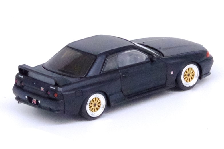INNO64 1/64 Die-Cast NISSAN SKYLINE GT-R (R32) Matt Black The Diecast Company Special ...
