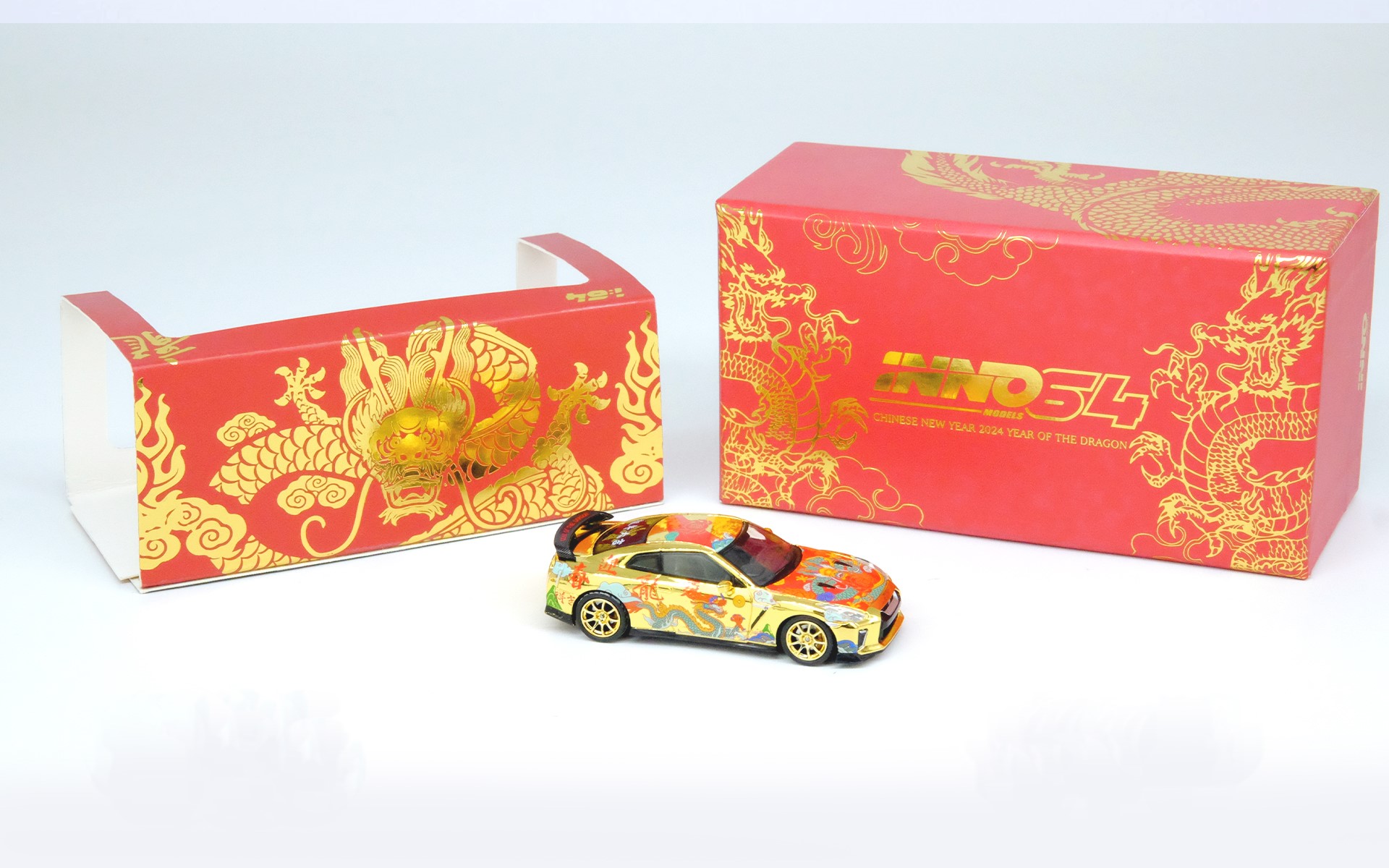 INNO 1/64 Die-cast NISSAN GT-R (R35) Year Of The Dragon Special Edition ...