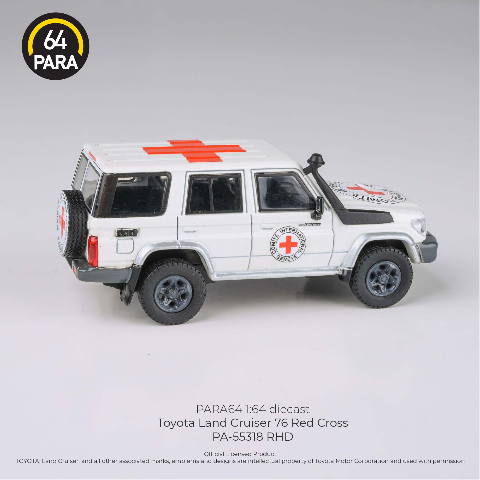PARA64 1/64 2014 Toyota Land Cruiser LC76 International Red Cross - Tiny 微影