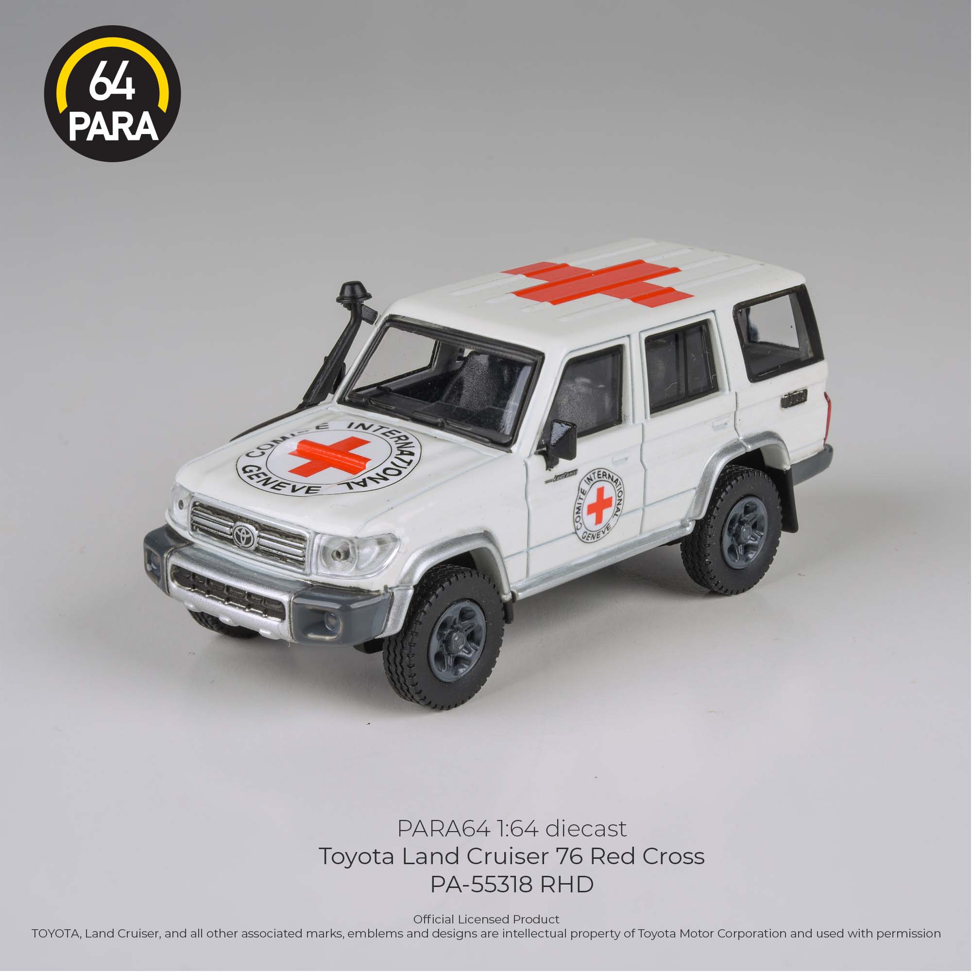 PARA64 1/64 2014 Toyota Land Cruiser LC76 International Red Cross - Tiny 微影