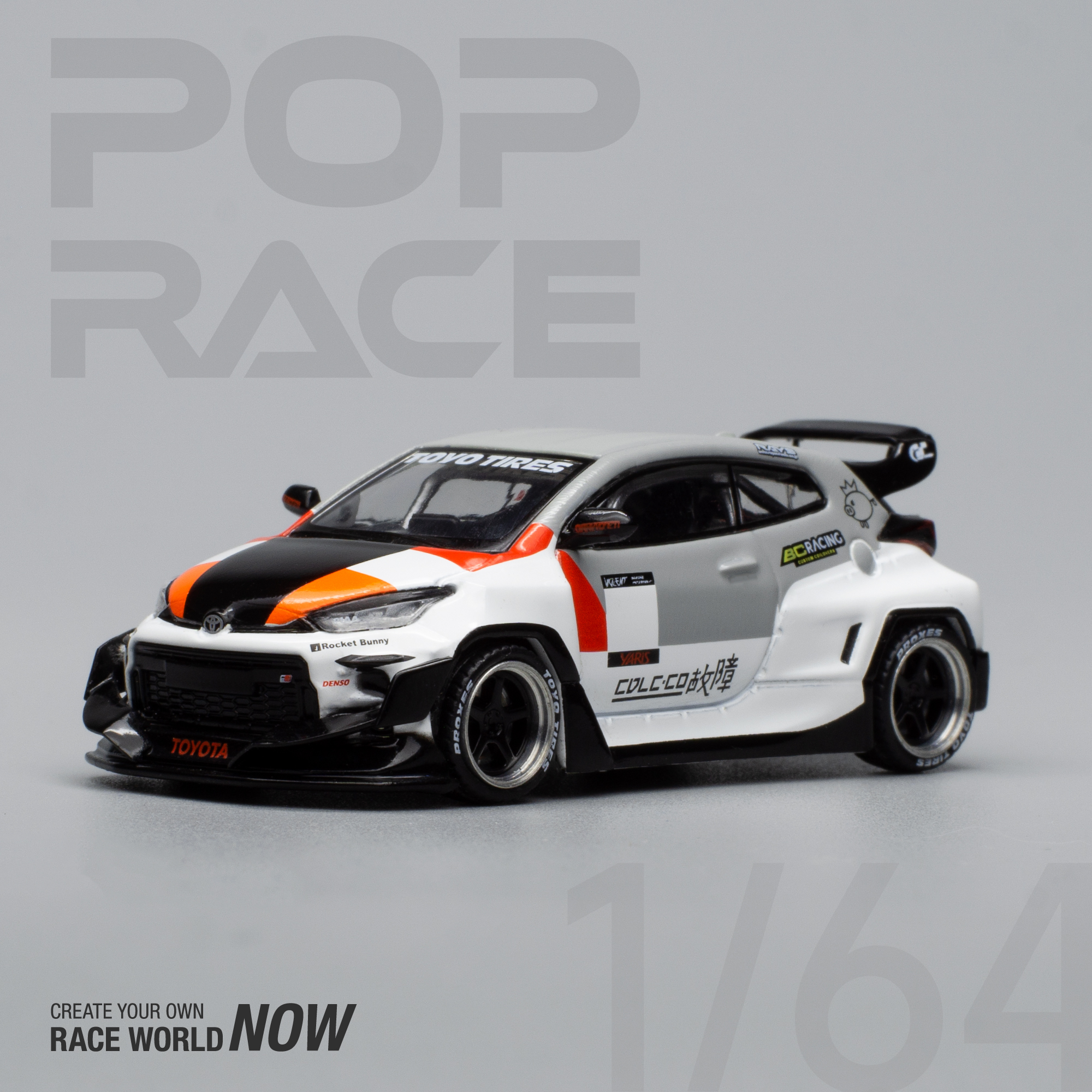 POPRACE 1/64 GR Yaris Finland - Tiny 微影
