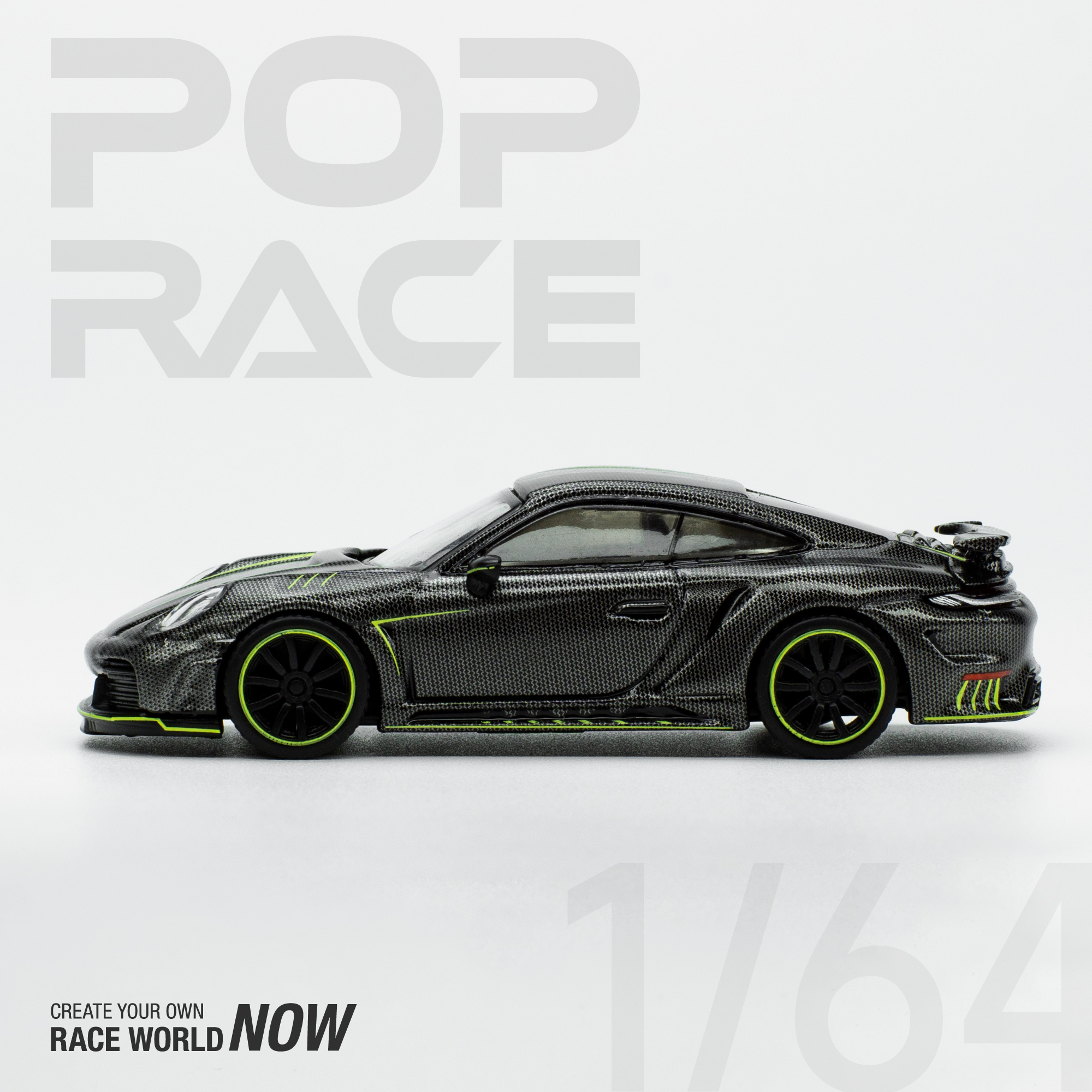 POPRACE 1/64 992 STINGER GTR CARBON EDITION - Tiny 微影