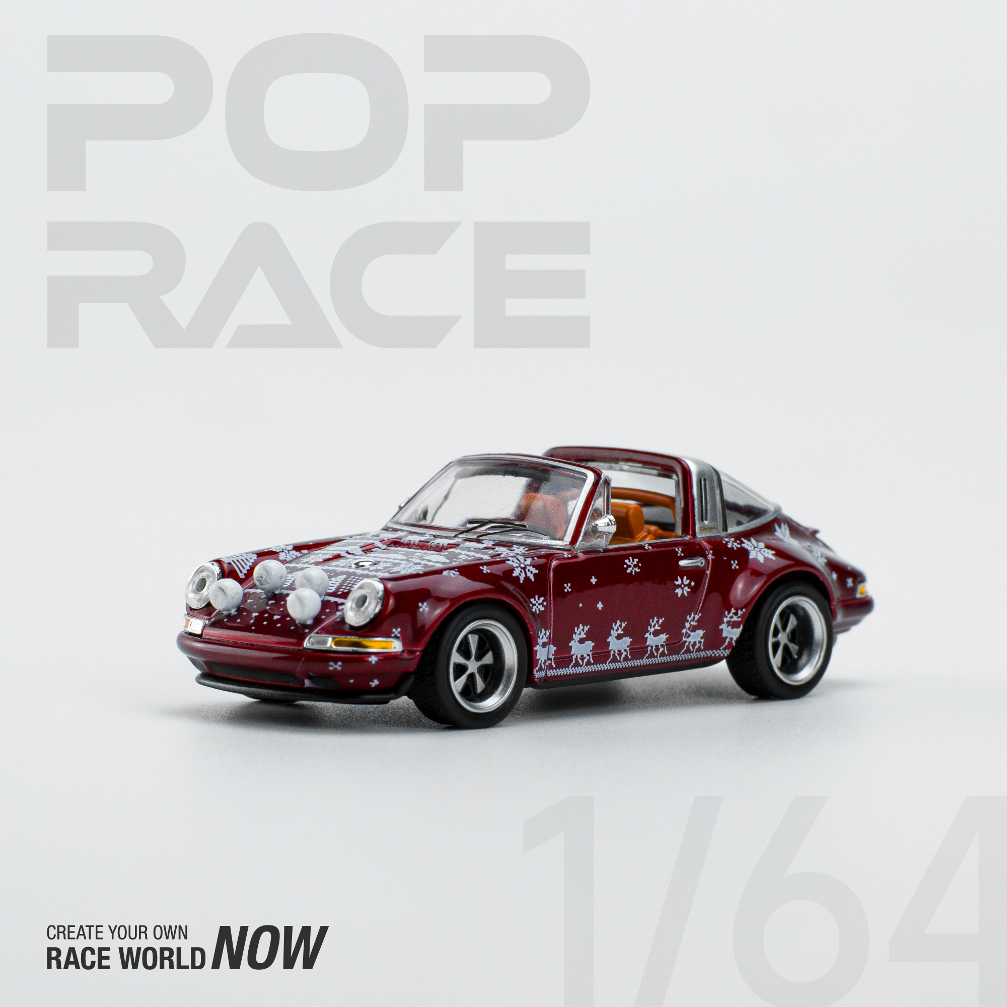 POPRACE 1/64 SINGER TARGA CHRISTMAS EDITION 2023 - Tiny 微影