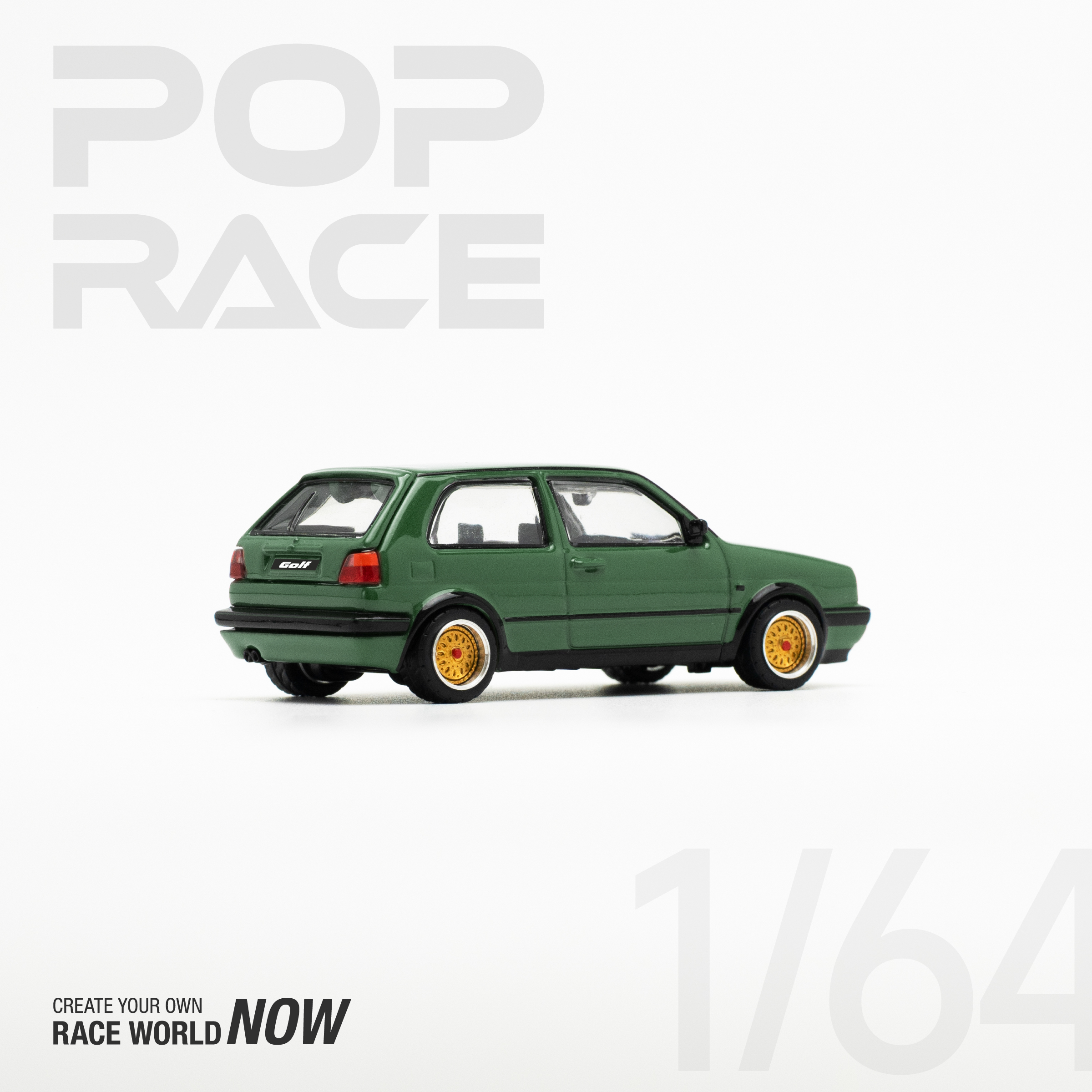 Tiny - Hong Kong Bus Model Shop - POPRACE 1/64 GOLF GTI MKII - OAK ...
