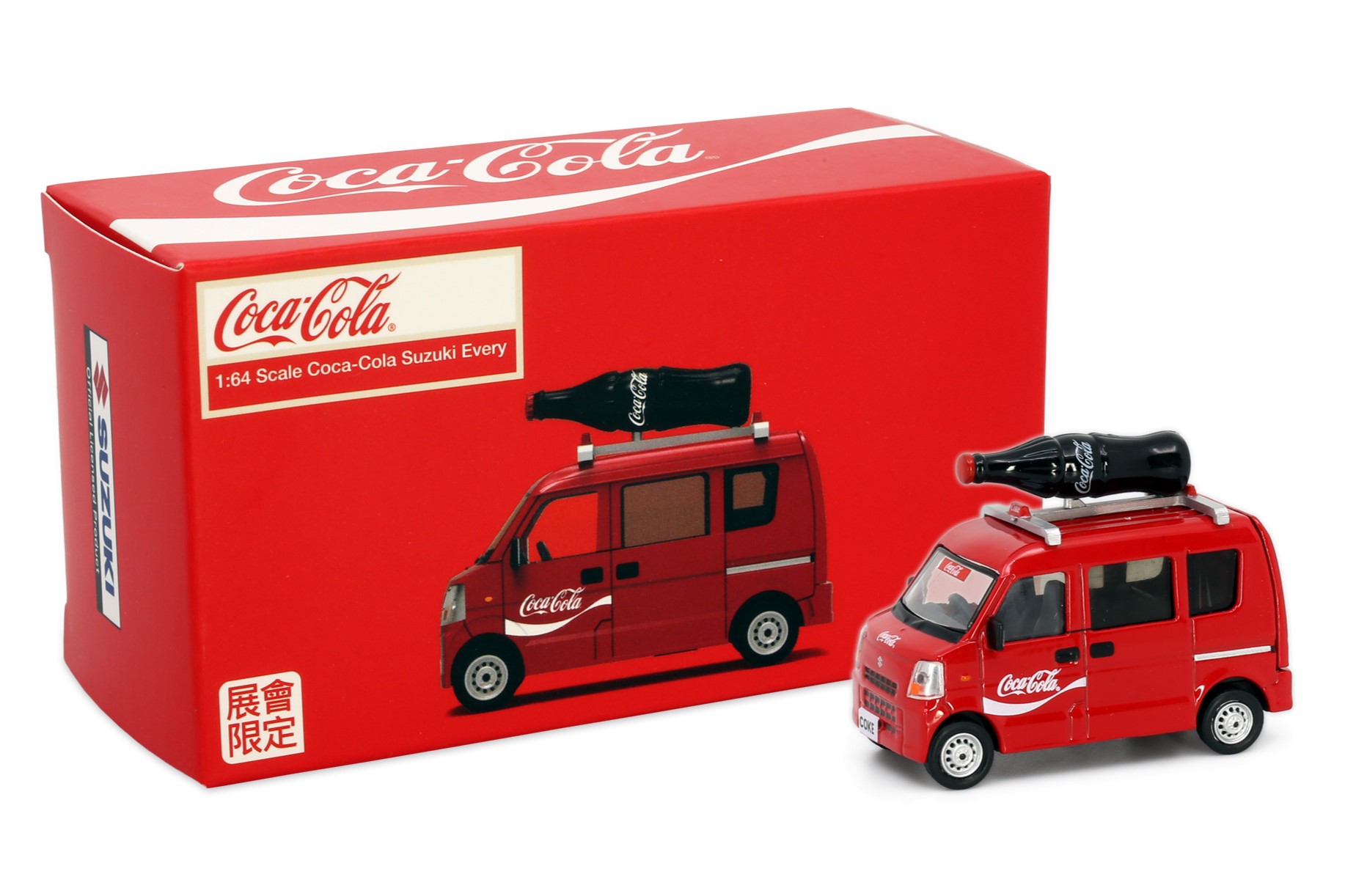 Tiny City Die-cast Model Car - 1/64 Suzuki Every COCA-COLA (Red) + Roof ...