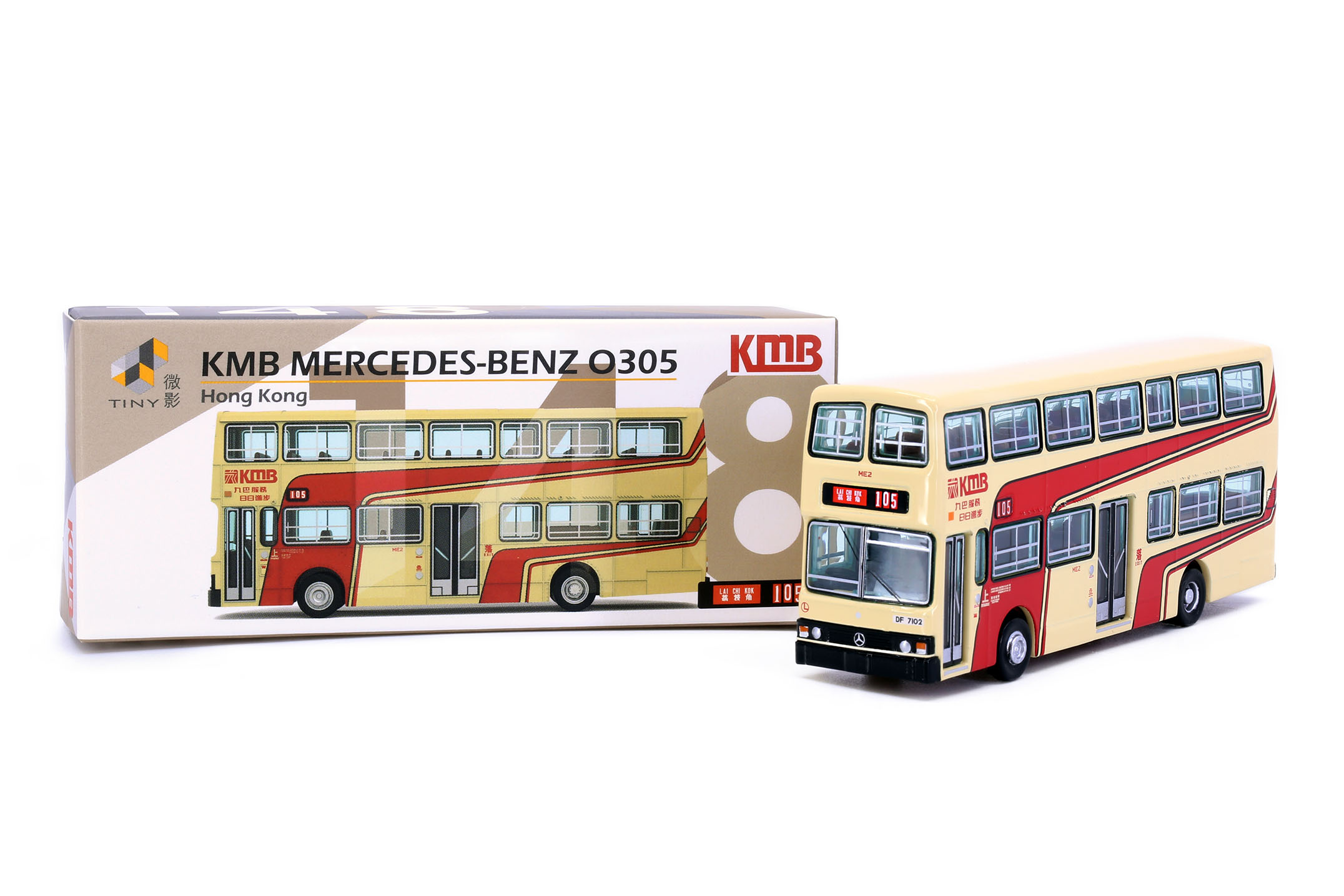Tiny City 148 Die-cast Model Car - KMB O305 (105) - Tiny 微影