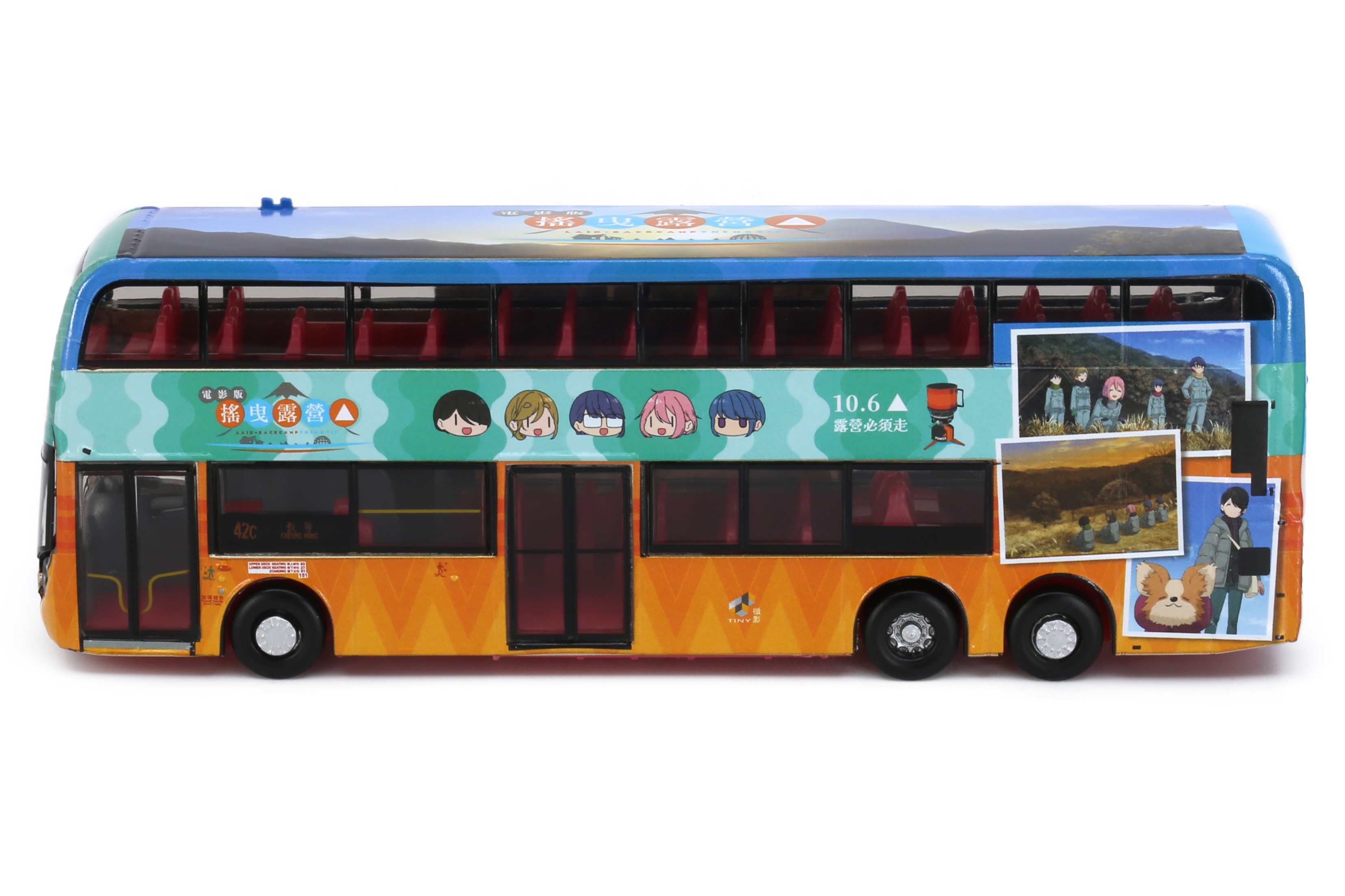 Tiny City Die-cast Model Car - KMB ADL Enviro500 12.8m Yuru Camp Bus (42C) - Tiny 微影